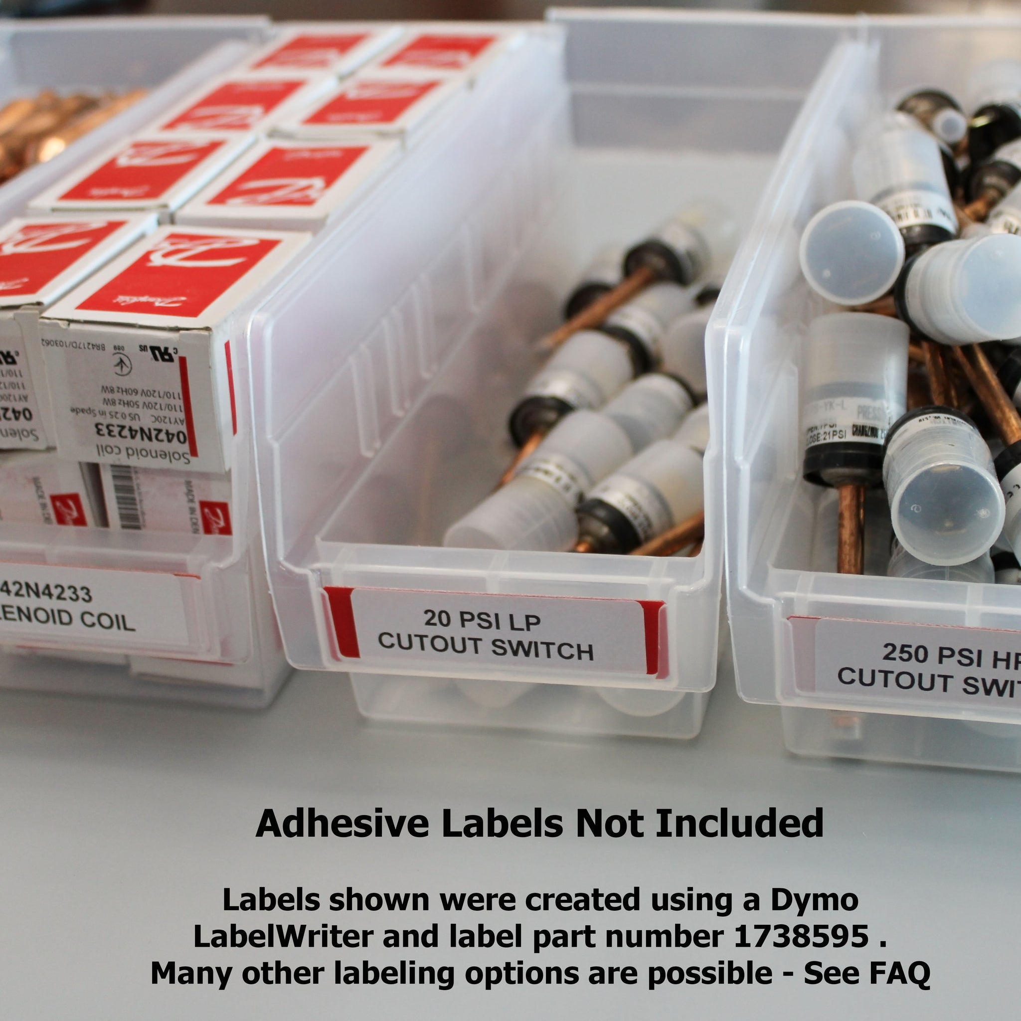 (40-Pack) BIN BETTER Kanban Label Inserts compatible with Akro-Mils Ak ...